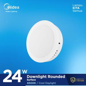 Jual Midea Lampu Downlight Outbow Led 24 Watt Putih 6500K Cool Day ...
