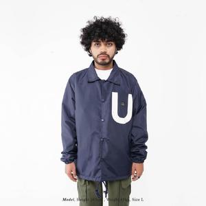 Promo UNKL347 Jaket Pria Windbreak navy Sablon WRBG 300 - Navy, M - Kab ...