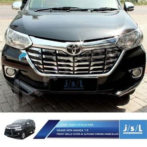 Jual Grand New Avanza Front Grille Model Alphard Chrome Kombinasi Hitam ...