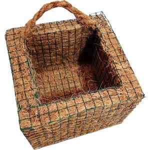 Jual New Pot Bunga Tempel Dinding Serabut Kelapa Kawat Kotak - Kota ...