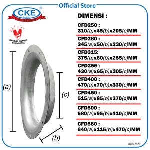 Jual Centrifugal Fan Inlet Ring 560mm Ring Sparepart Centrifugal Blower ...