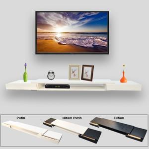 Jual Rak TV Dinding Minimalis 2 Laci/Meja TV Tempel Dinding [120x20x5 ...