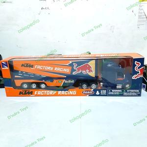 Jual Diecast Miniatur Truck Container Peterbilt Red Bull KTM Racing ...