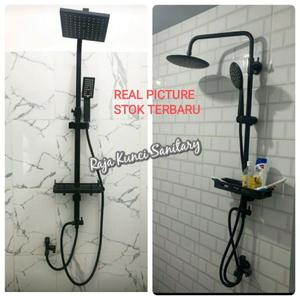 Jual Best! Shower Tiang Black/Hitam/Dingin/Shower Set/Shower Column ...