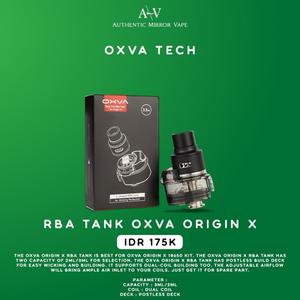 Jual OXVA Origin X RBA Tank 100% Authentic - RBA OXVA Origin X - Kota ...