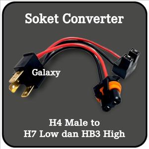 Jual Soket Lampu Adapter Converter Konverter H4 to H7 H11 HB3 HB4 - H7 ...