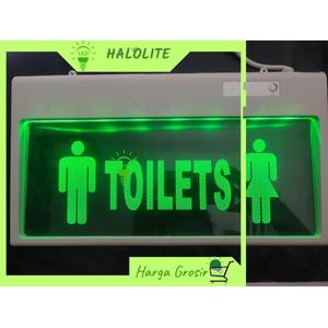 Jual Lampu Emergency Transparan LED EXIT,WELCOME,TOILET,NO SMOKING ...