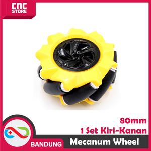 Jual MECANUM WHEEL RODA ROBOT OMNI-DIRECTIONAL OMNI 80MM SMART CAR ...