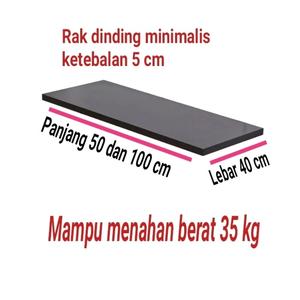 Jual rak dinding minimalis ambalan size 50-100 cm lebar 40 cm tebal 5 ...