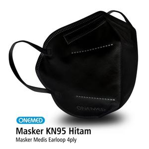 Jual Masker KN95 Onemed 4 ply Masker Medis KN95 - Hitam - Hitam - Kota ...