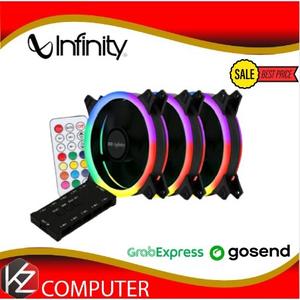 Jual Fan Casing Infinity RGB INSIDE RING FAN - 3 Pack (REMOTE+CONTROLER ...