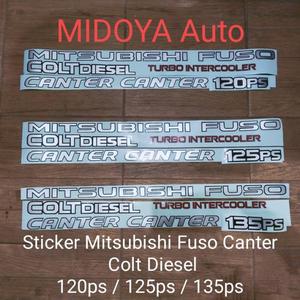 Jual Sticker Stiker Mitsubishi Fuso Canter Colt Diesel 120Ps / 125Ps ...