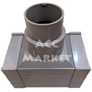 Jual Corong Lubang Pembuangan Talang Air Kotak Persegi Pipa PVC Plastik ...