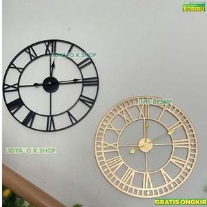 Jual O.K Baru Jam Dinding Nordic Romawi Warna Emas Mewah Besar Ukuran ...