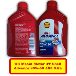 Jual Oli Mesin Motor 4T Shell Advance 20W-50 AX3 0.8L 66921 - Kab ...
