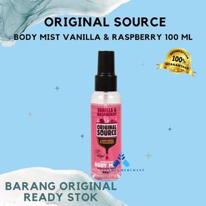 Jual Original Source Body Mist Vanilla & Raspberry - Parfum Vegan 100ml ...