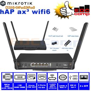 Jual Mikrotik C53UiG+5HPaxD2HPaxD | hAP ax3 Routers and Wireless Wifi 6 ...