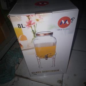 Jual Tempat air kaca/Dispenser kaca 8 liter /tempat jus - Jakarta Pusat ...