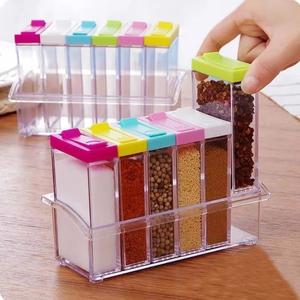 Jual tempat bumbu 6 in 1 tempat bumbu dapur wadah 6 in 1 toples bumbu ...