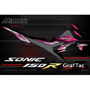 Jual Striping Sonic Stiker Warna Biru Gradasi List Motor Motif Racing ...