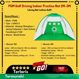 Jual PGM Golf Driving Indoor Practice Net 2M-3M - Jaring Net Latihan Golf - 2M Green - Jakarta ...