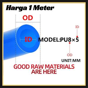 Jual Hose PU selang Kompresor Polyurethane Ukuran OD 8mm x 5mm Harga Per - Jakarta Timur ...