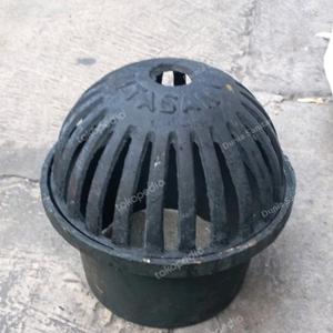 Jual Roof Drain Cast Iron Antasan/Saringan Dak Besi/Talang Air 5 Inchi ...
