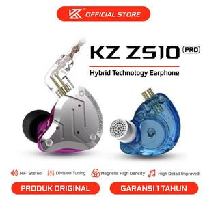 Jual [KZ Official Store] KZ ZS10 Pro with Mic 4BA1DD Hybrid Technology ...