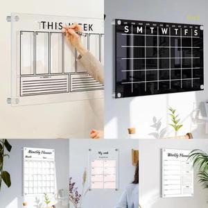Jual Papan Kalender Akrilik Gelap Papan Planner Makan Papan Tulis ...