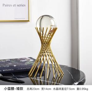 Jual Nordic Golden Metal Crystal Ball Decoration / Dekorasi Pajangan ...