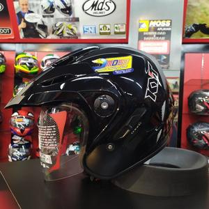 Jual Helm KYT Venom RR Solid Black Gunmetal Matt Halfface Double Visor ...