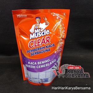 Jual MR MUSCLE CLEAR PEMBERSIH KACA SERBAGUNA LAVENDER POUCH 400ML ...