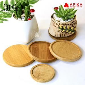 Promo Alas Tatakan Pot Bunga Kayu Minimalist Berbagai Bentuk Bamboo ...