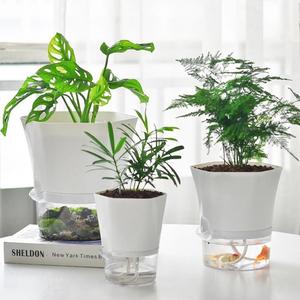 Jual Pot Tanaman Otomatis Self Watering Pot Home Garden Wick System ...
