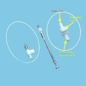 Jual PTFE Valve Microliter Syringe Valve PTFE Stopcock Luer Head ...