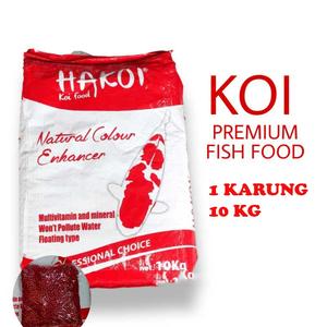 Jual HAKOI PAKAN MAKANAN IKAN KOI 500 GRAM PELET APUNG WARNA MERAH DAN ...