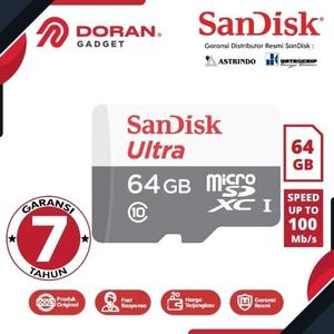 Jual Memory Card Micro SD 64GB Sandisk Ultra 100Mbps - Original ...