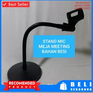Jual Stand Mic Meja Full Besi Holder Microphone Standing Ori Mimbar ...
