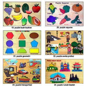 Jual Puzzle Kayu Alphabet Huruf Angka Gambar Binatang Mobil Hijaiyah ...
