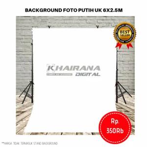 Jual Kain Background Backdrop Latar Layar Foto Studio -Putih- 2 ...