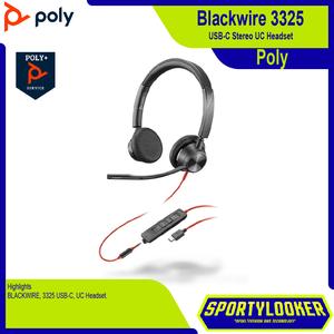 Jual POLY Plantronics Blackwire 3325 BW3325-M USB Type C Headset - Kota ...