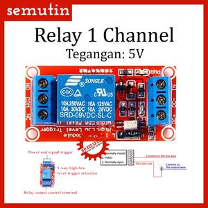 Jual Relay 1 Channel 5V / High And Low Trigger Hi-Lo Arduino - Kota Depok - semutin | Tokopedia