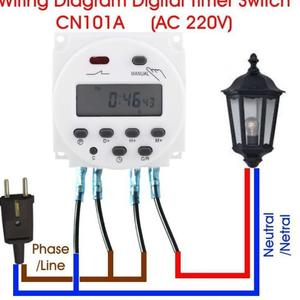 Jual TIMER SWITCH DIGITAL TIMER DALAM RELAY 220V 12V CN101A - Jakarta ...