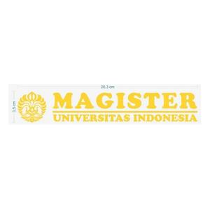 Jual Terbaru STIKER MAGISTER UI UNIVERSITAS INDONESIA STIKER KACA MOBIL ...