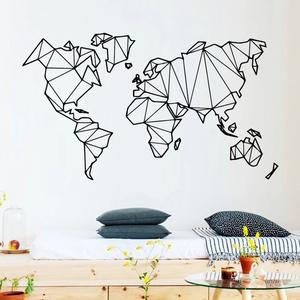 Jual WALL CUTTING STICKER DINDING CUSTOM KACA MAP PETA DUNIA TEMBOK ...