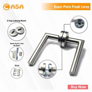 Jual Kunci Pintu Pisah Lurus SUS 304 Door Lock Casa Hardware yisdgo ...