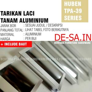 Jual Huben TPA39 160 mm Tarikan Laci Tanam Meja Lemari Kabine roykra ...
