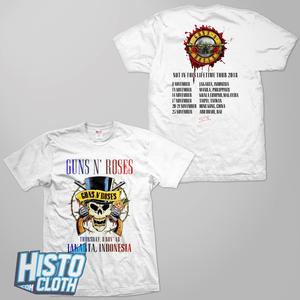 Jual Kaos Baju Band Rock Legend GNR Guns N Roses Paris - GNR25 WH INDO ...