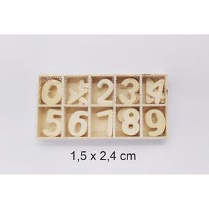 Jual Wooden Letter Tulisan Kayu Kecil Timbul Number Warna Natural Angka ...