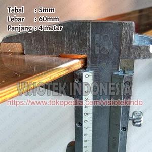 Jual Plat Tembaga 5x60x4000 / Busbar Grounding / Bus bar Panel Listrik ...